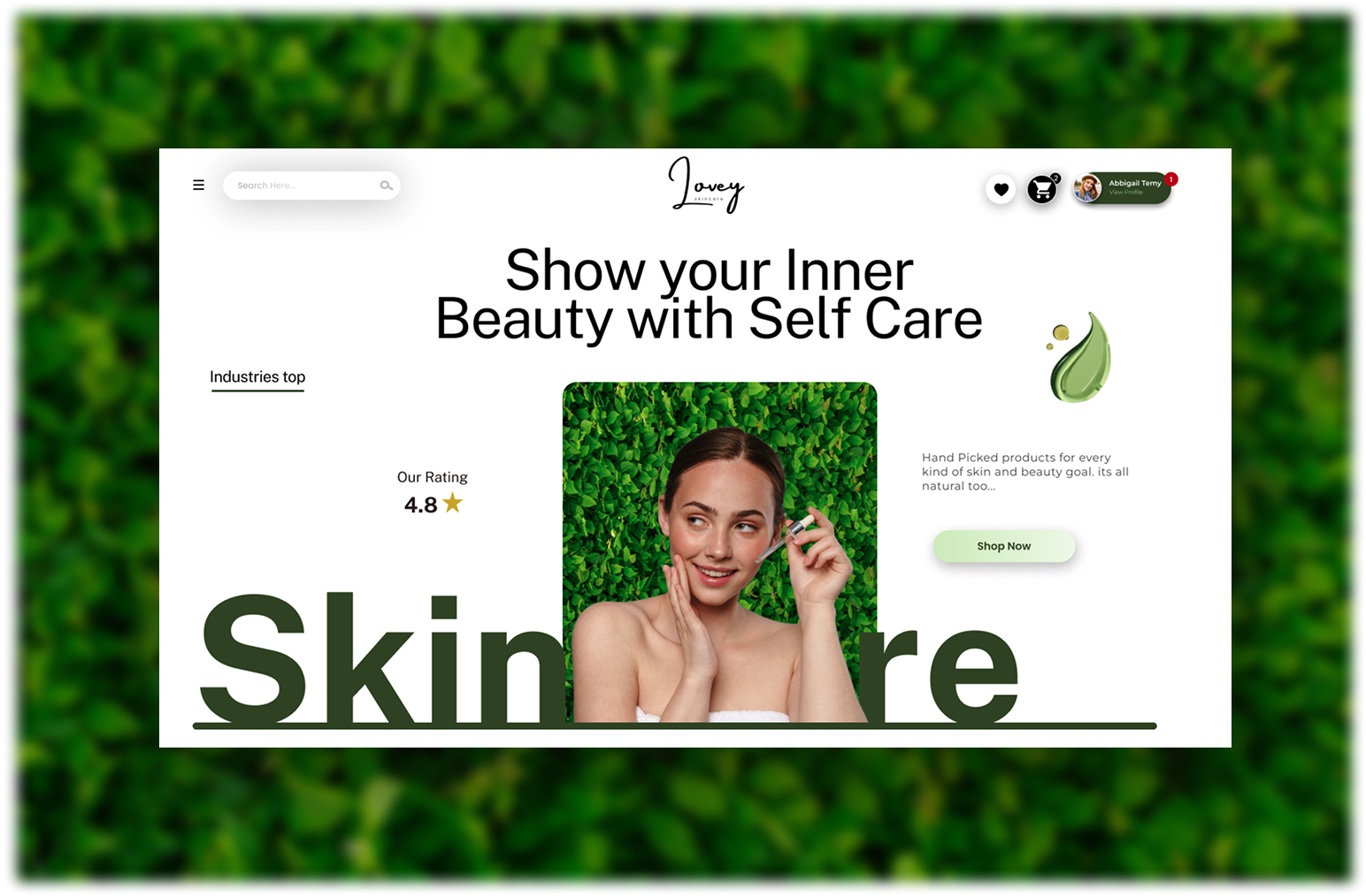 Beauty Products Website & UI KIT by Abdael Mora for Novaforge Design on Dribbble