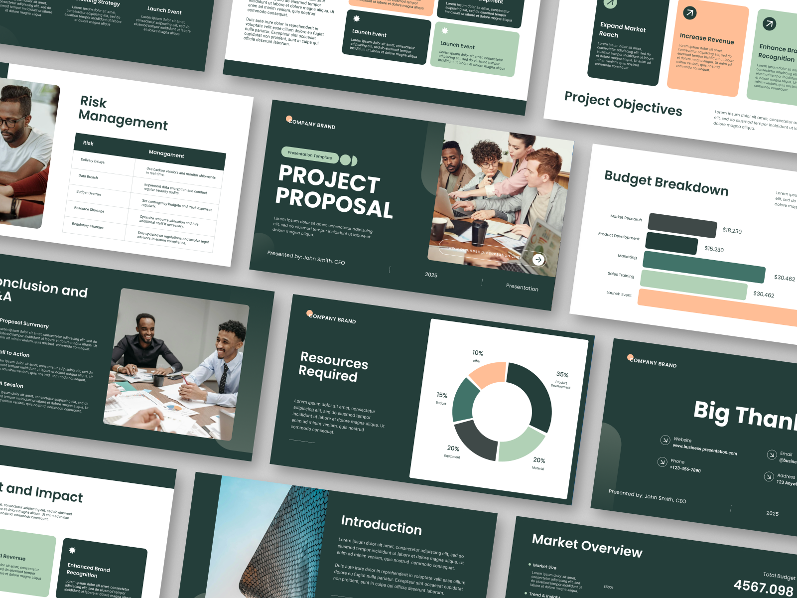 Modern Project Proposal Deck by Riskicreator on Dribbble