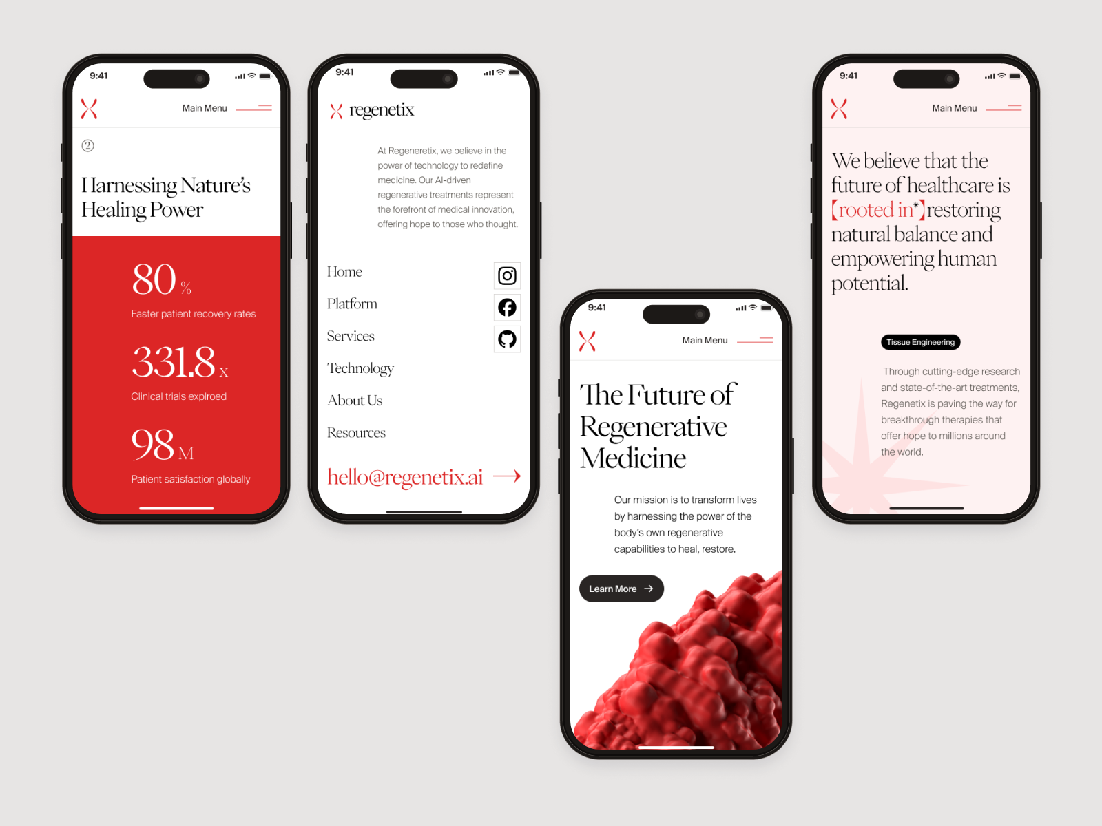 regenetix: Cellular Engineering/Cell Therapy - Hero UI Pattern by Samuel Oktavianus on Dribbble