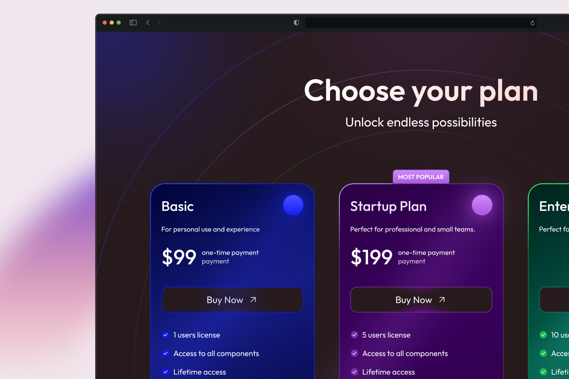 Pricing Page UI – Glassmorphism Plan Cards by Narinder on Dribbble