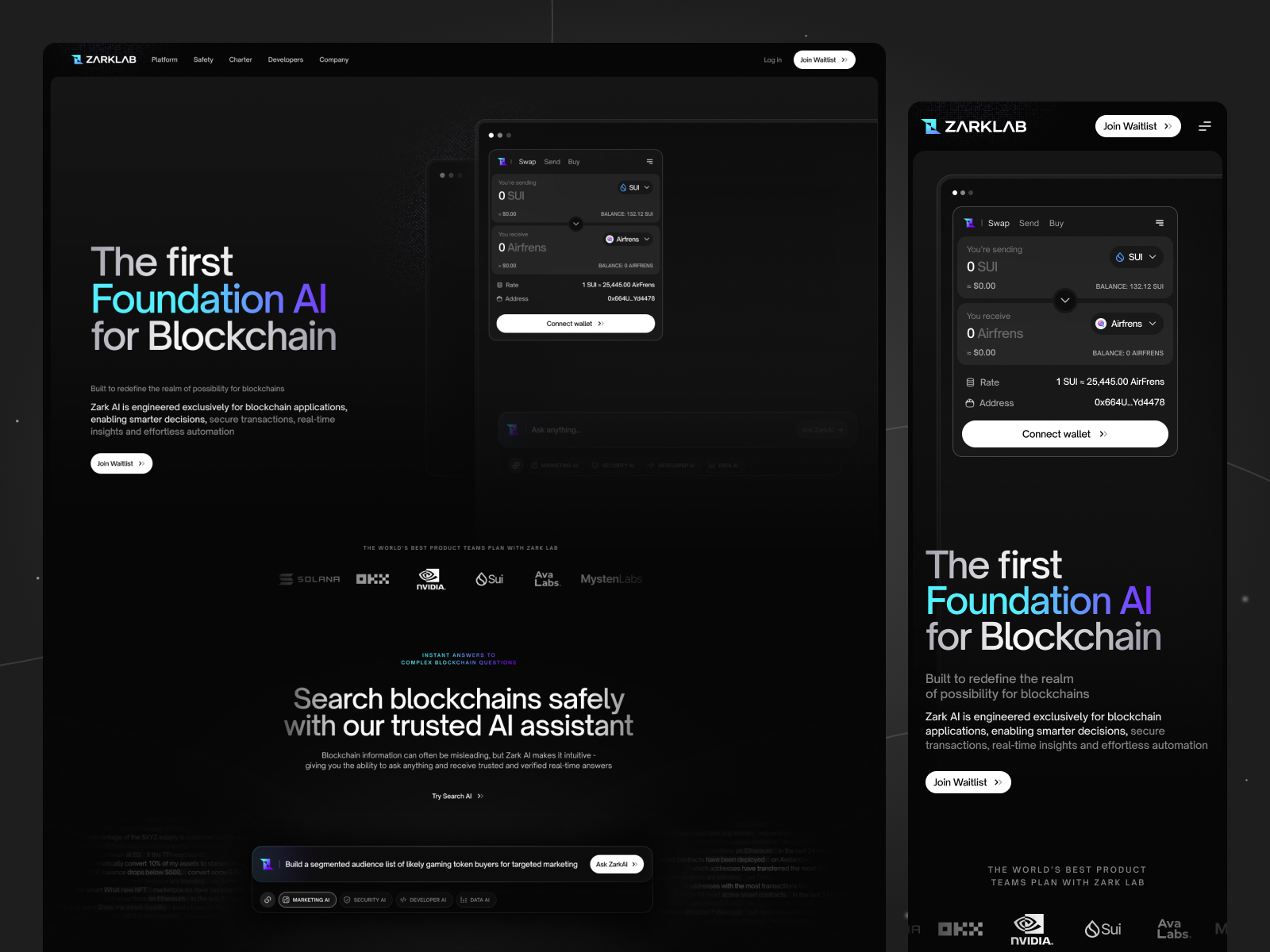 Blockchain AI Website by Bogdan Falin for QClay on Dribbble