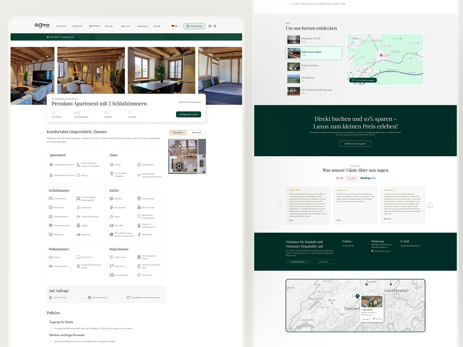 Sigma Hotel - Room Detail Page UI by MD Rakib Shekh on Dribbble