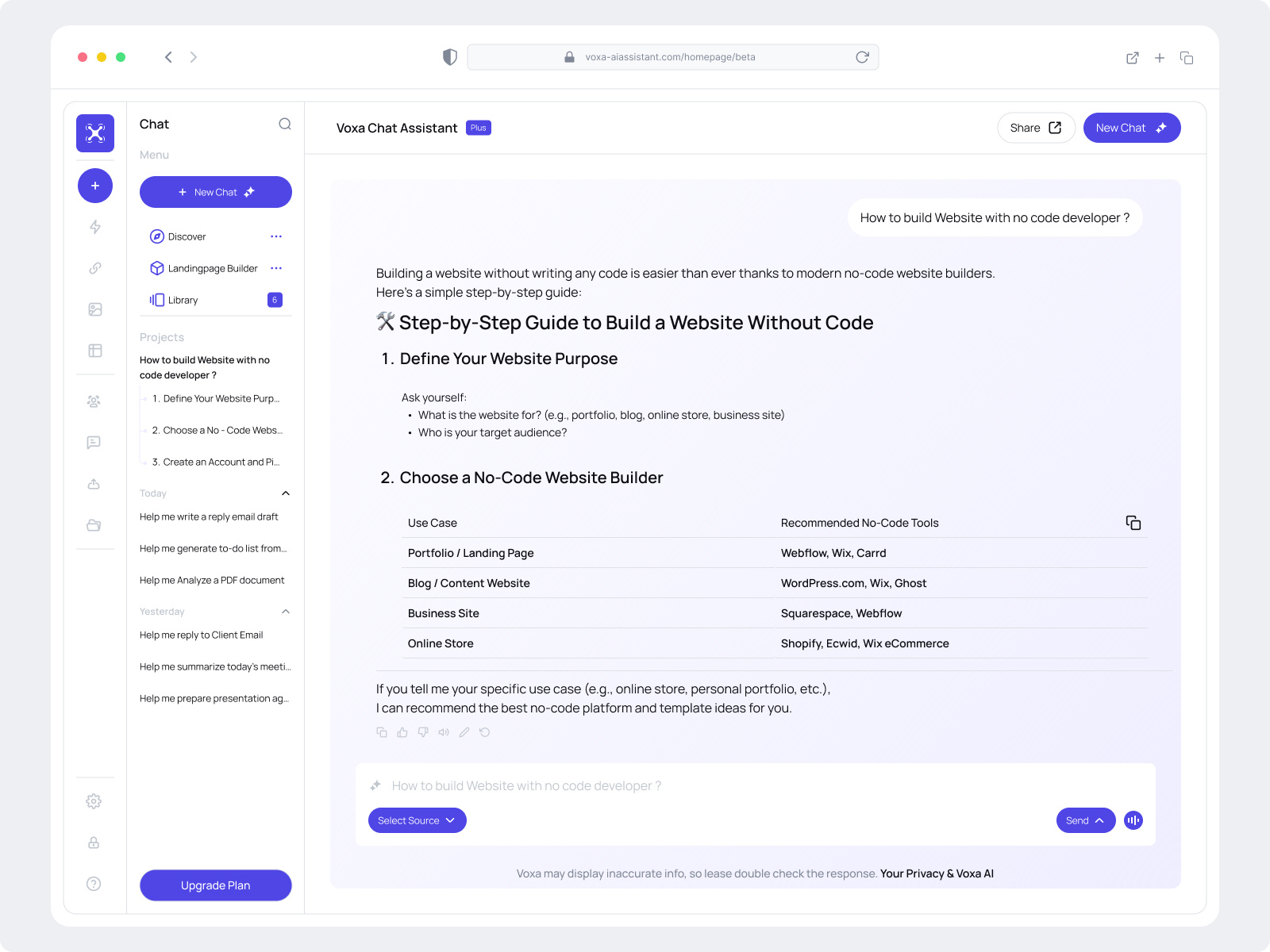 Voxa - Prompting AI Dashboard by Revo on Dribbble