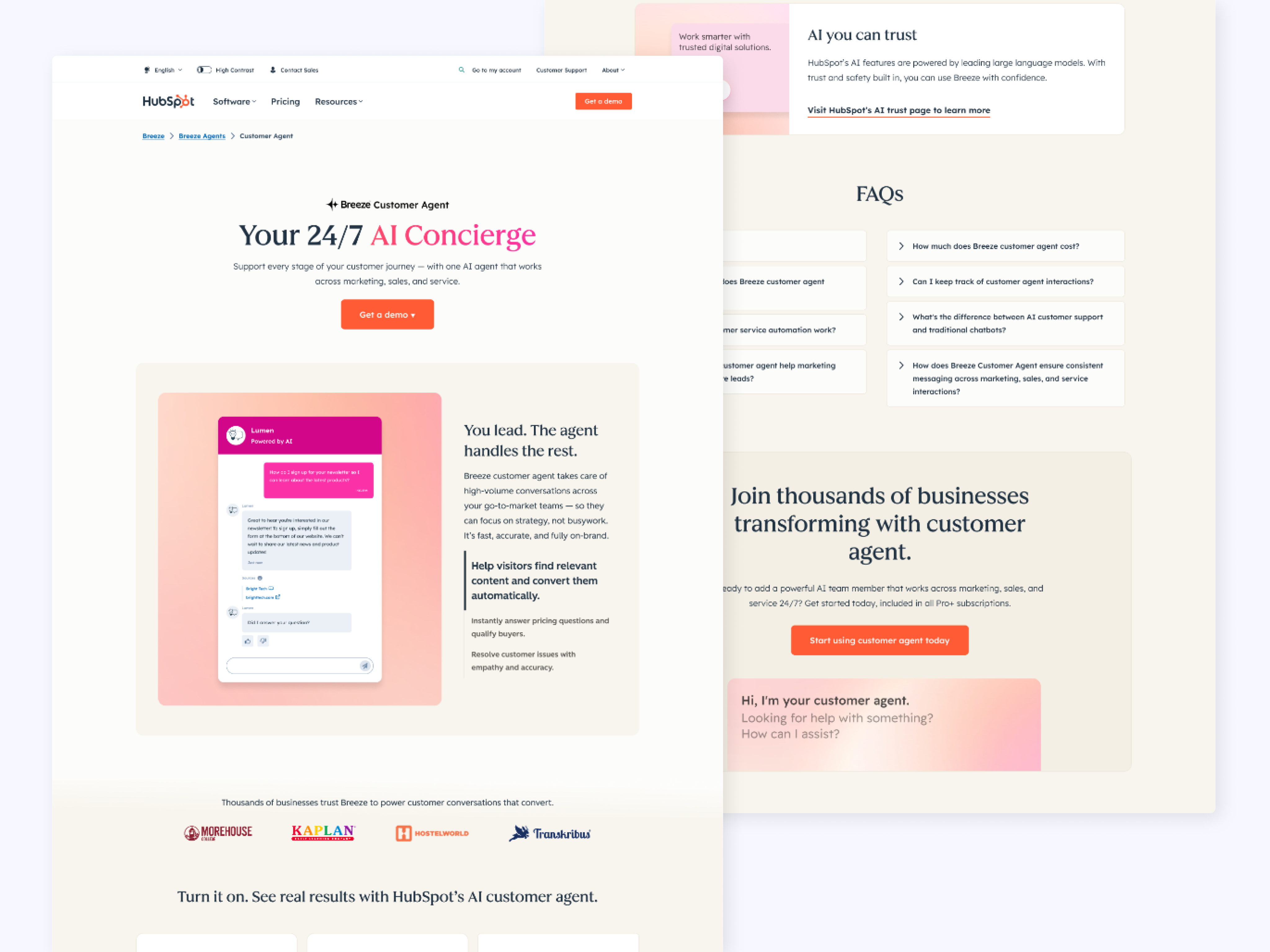 Rebranded Customer Agent Page UI by Marina Welford for Form and ...