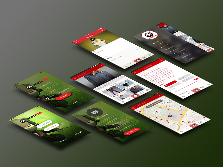 Ninja Ads Advertisement Application by Exonex on Dribbble