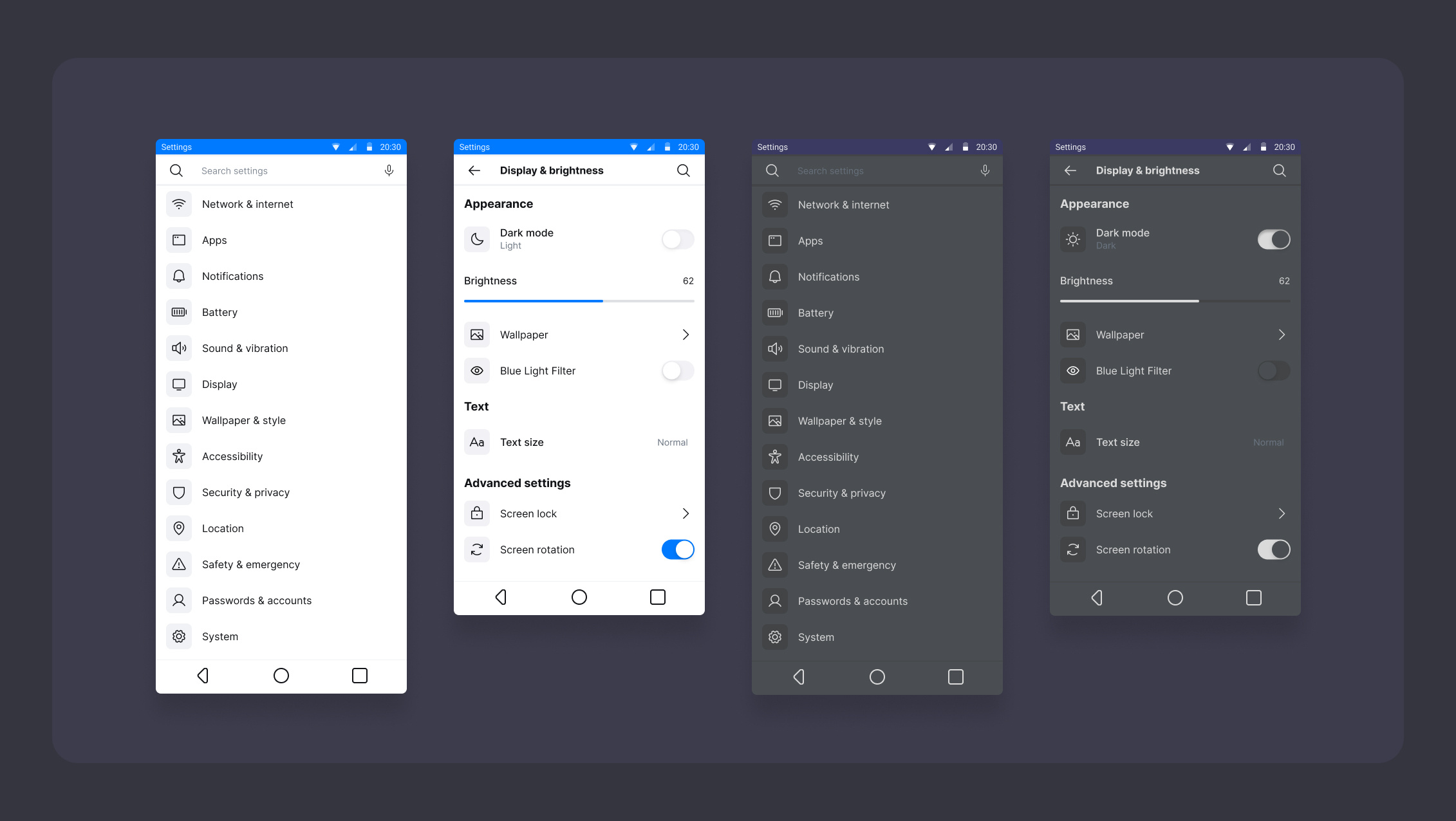 Daily UI #007 - Settings Dashboard by HERY HARINONY Andriamoratsiresy ...
