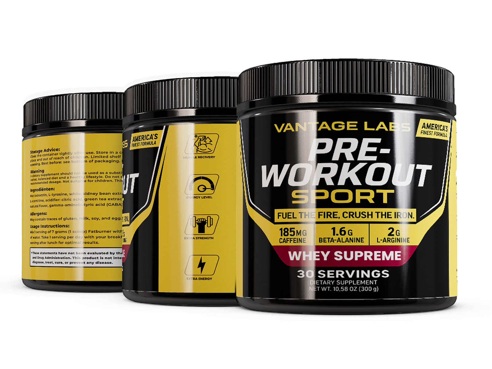 Pre Workout Gym Supplement Label & Packaging Design by Mostakim Ahmed ...