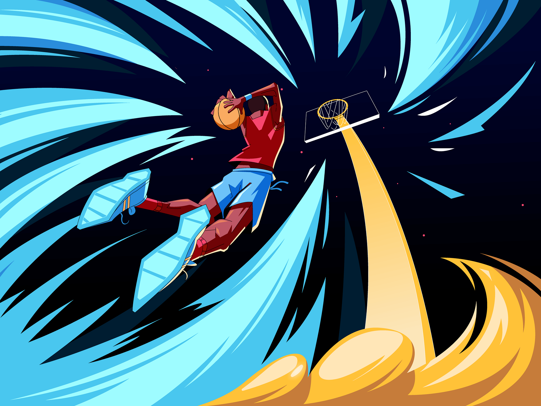 Athletic - Sports Illustration Design | Orbix Studio by Orbix Studio on Dribbble