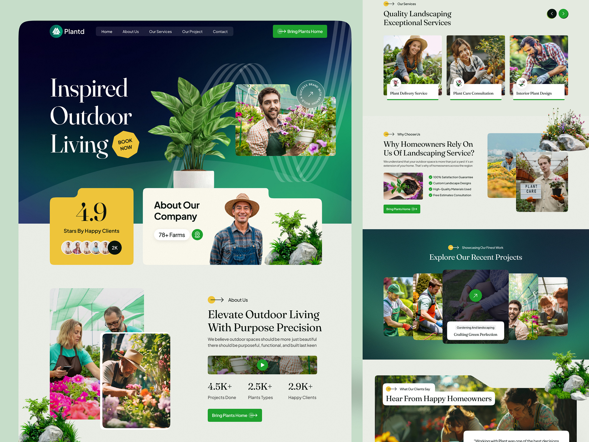 Gardening & Landscaping Website Design by FleexStudio | Web Design ...