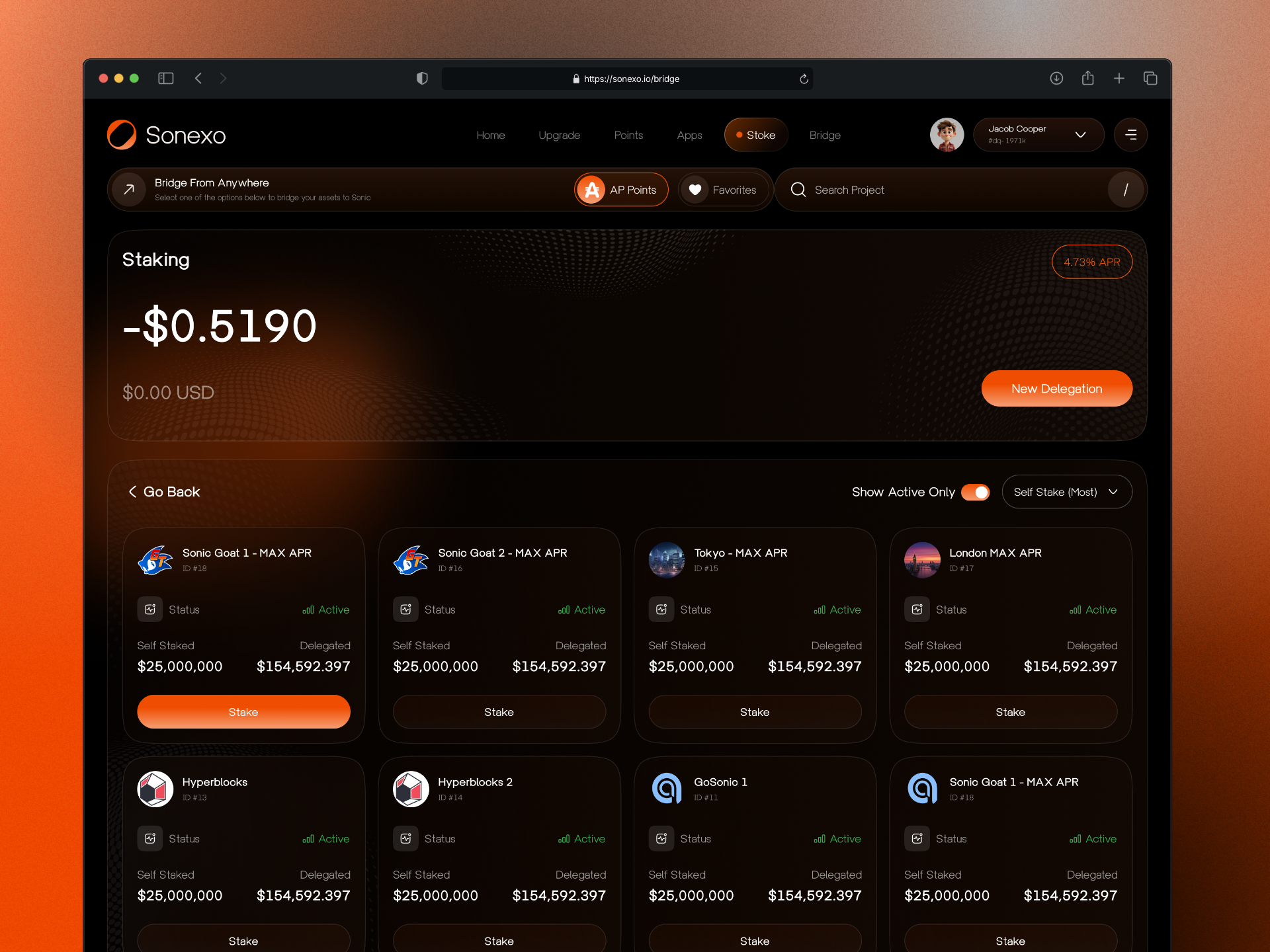 EVM Blockchain Dashboard - Staking by Naimur Rahman on Dribbble