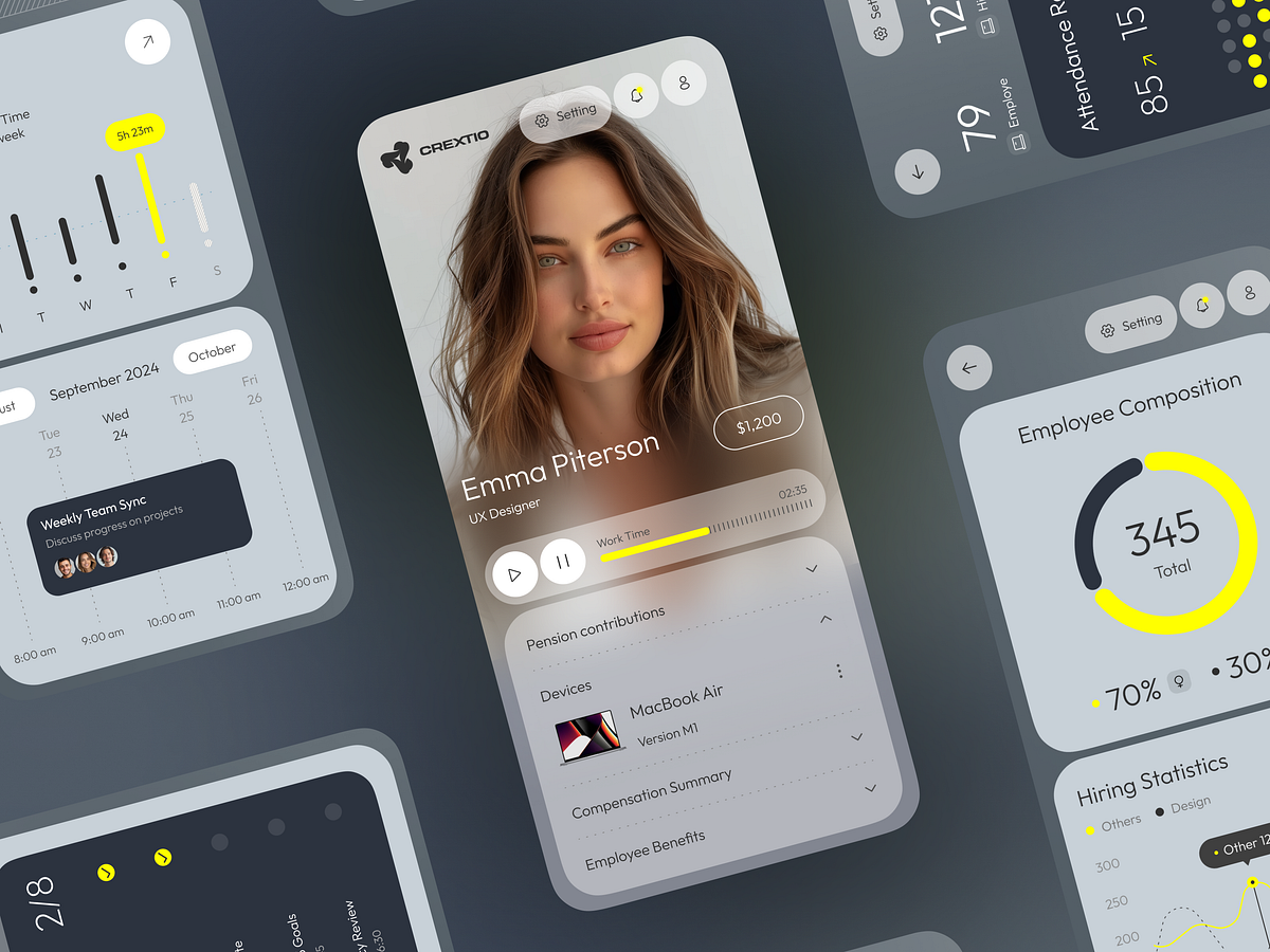 App Design - HR Management by Nixtio on Dribbble