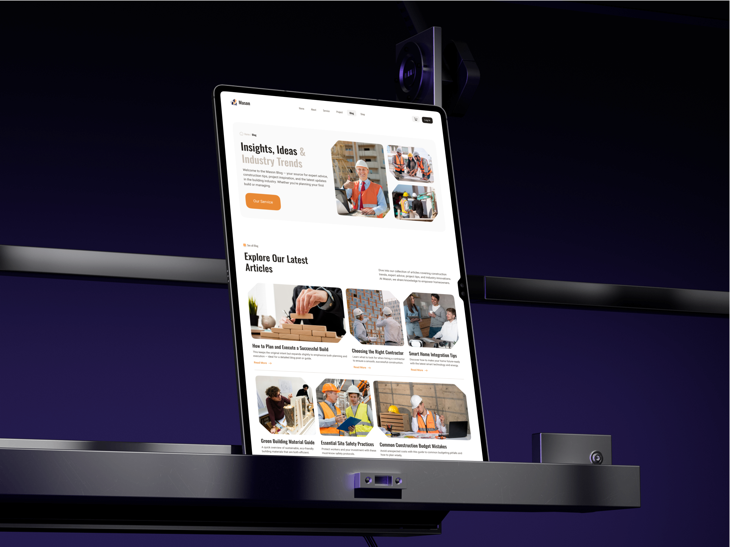 🚧 Construction Website Design - All Pages | Responsive by ilias miah ...