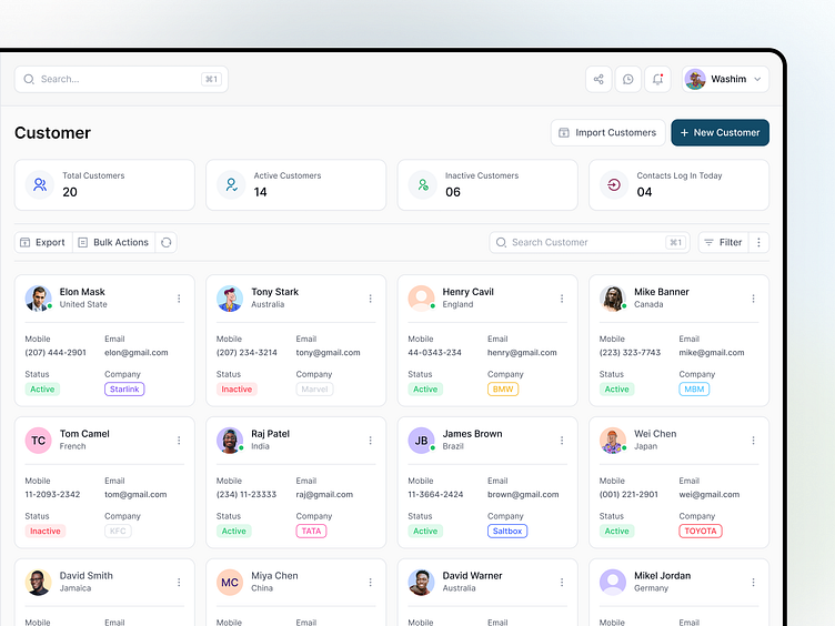 Effix CRM - Customer Page Design by Filllo - SaaS Design Agency on Dribbble