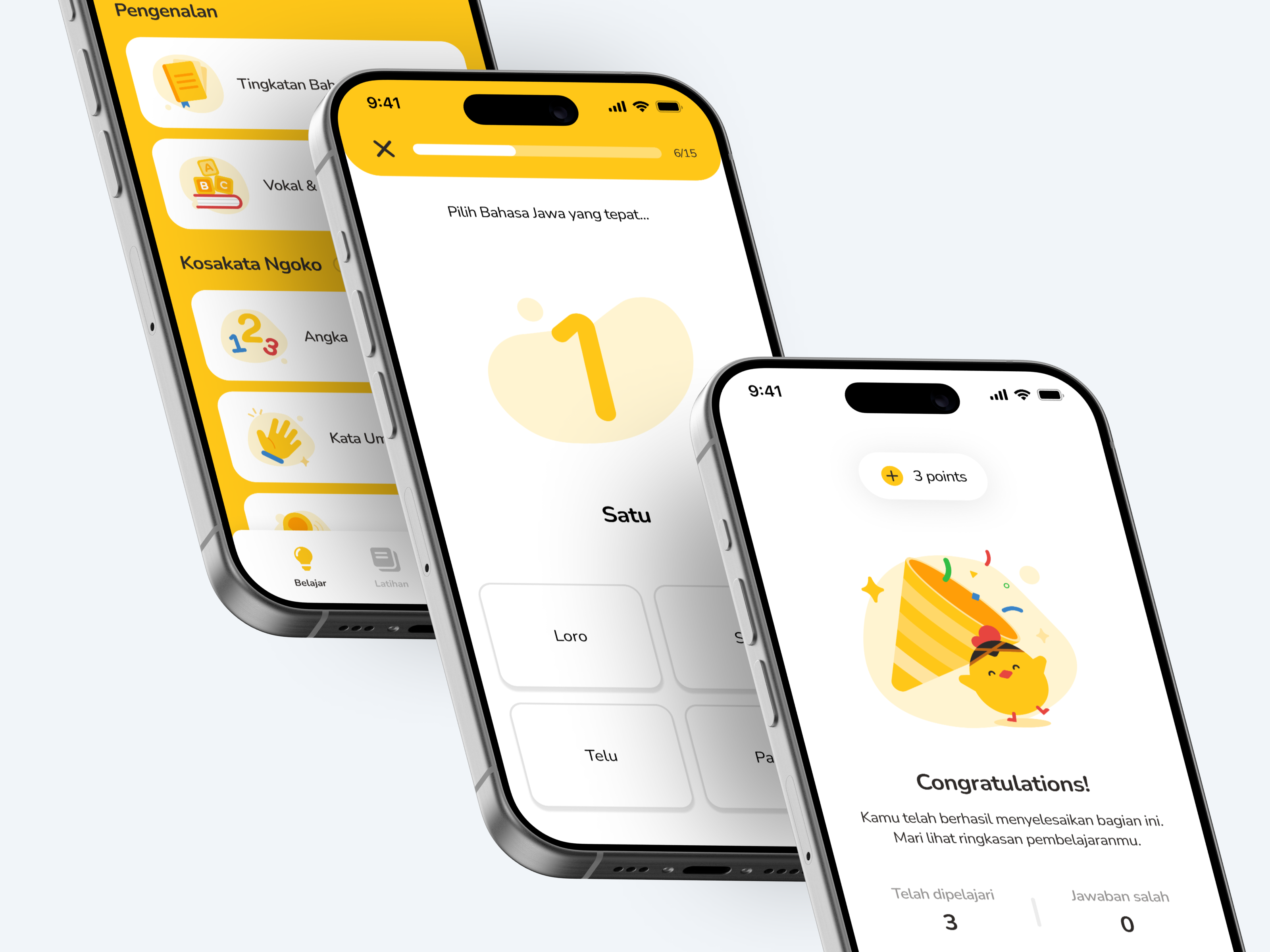 Sinau - Javanese Language Learning App by Della Flo on Dribbble