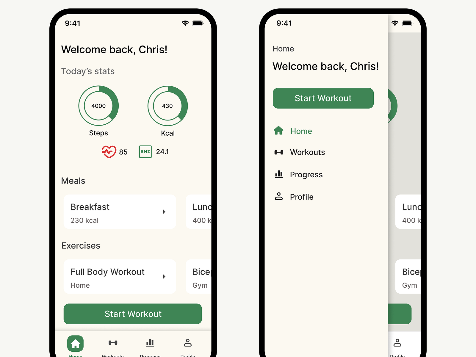 Mobile navigation styles by Manya Gupta on Dribbble
