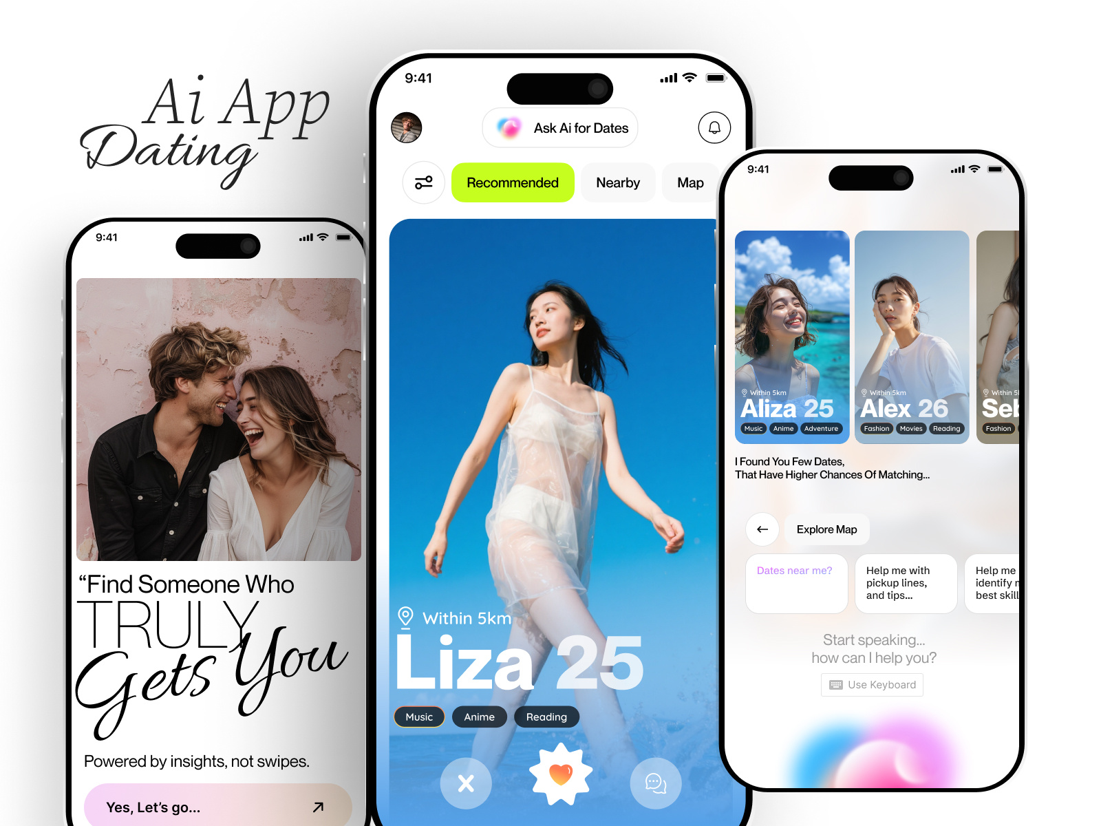 Ai dating app design by lazy kar for LazyInterface UI UX Team on Dribbble
