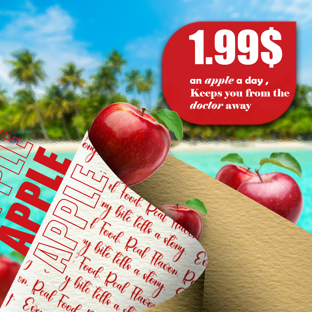 Fresh Apple Promotion - Tropical Escape by designer18m on Dribbble