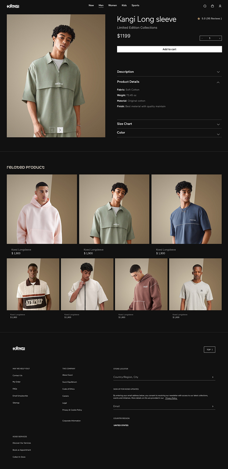 Ecommerce Fashion Product Details Page Design Ui by Efat Khan for Growmelab on Dribbble