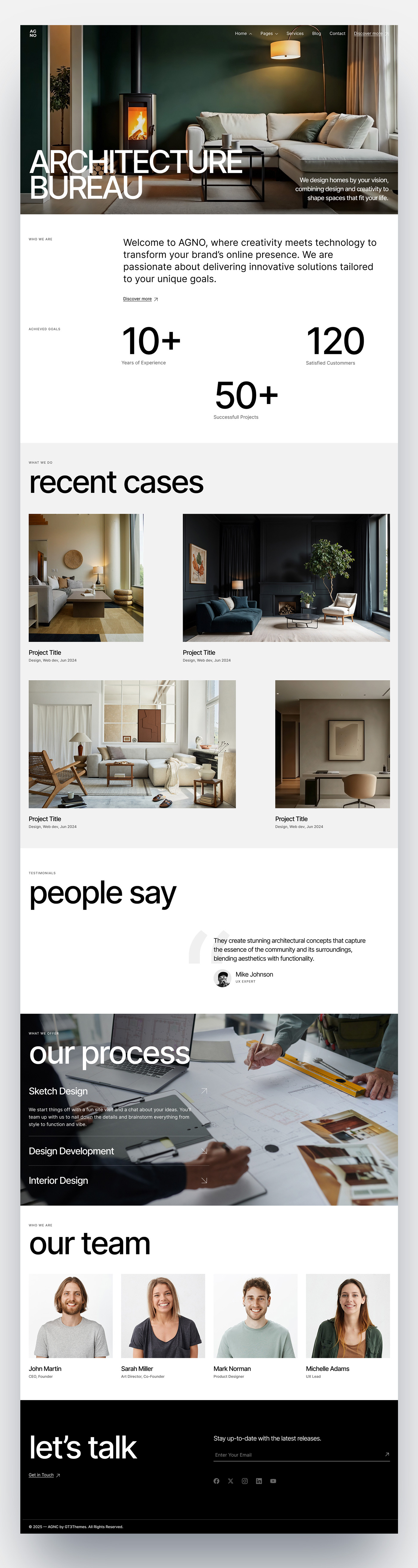 AGNO - Creative Agency WordPress Theme by Denys Ambrosevych on Dribbble