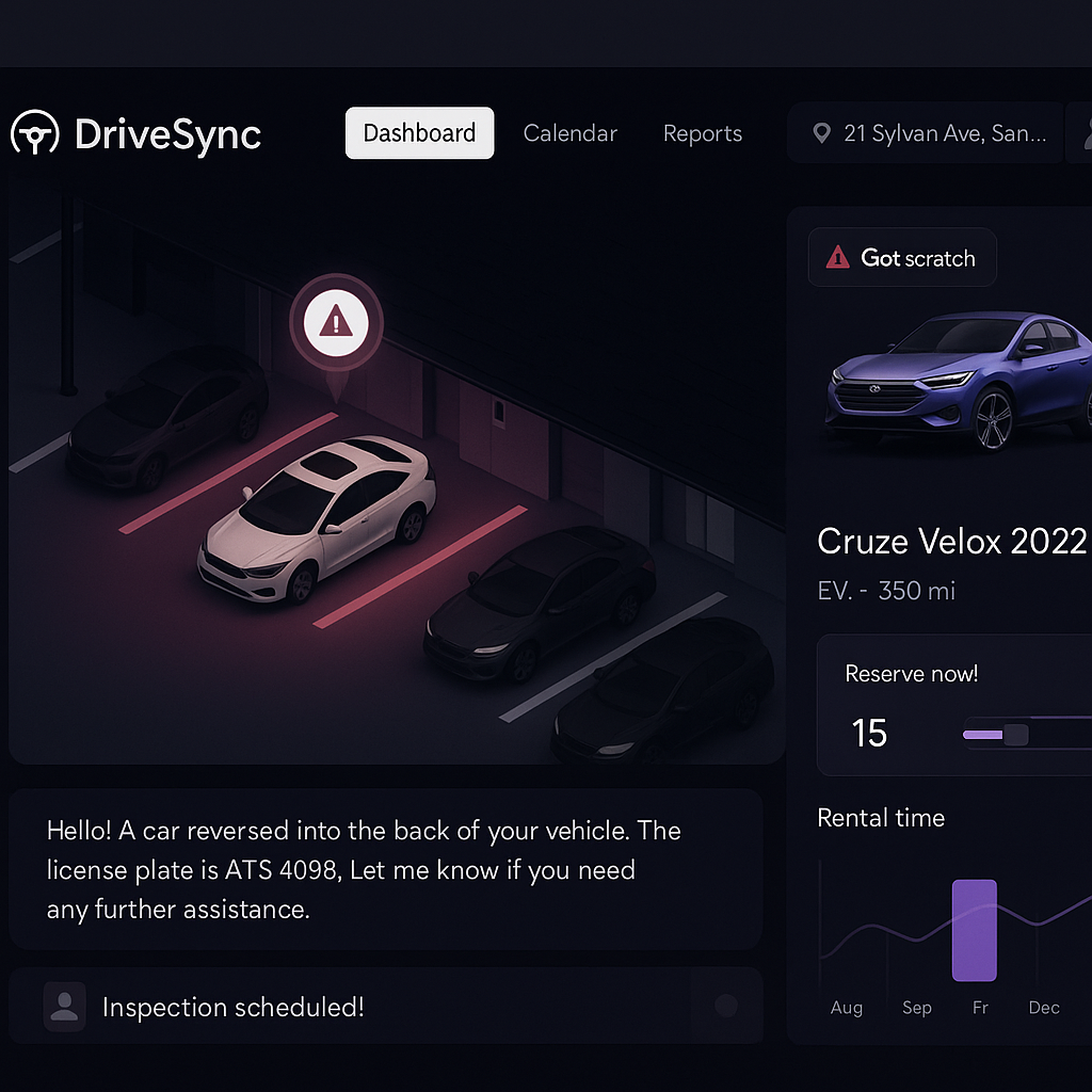 Car Dashboard UI - DriveSync (Dark Theme) by abdullah junior on Dribbble