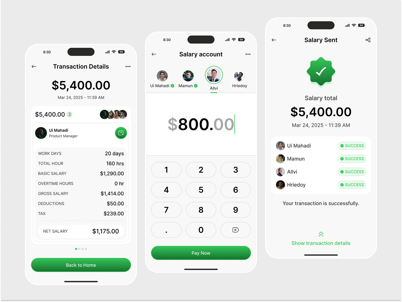 New Salary Management UI Design – Seamless & Secure by Ui Mahadi on ...