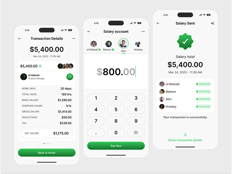 New Salary Management UI Design – Seamless & Secure by Ui Mahadi on ...