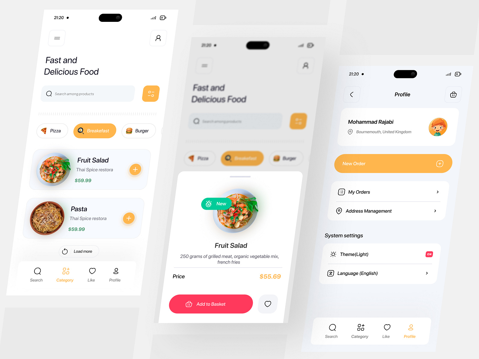 Food Delivery App — Fast & Delicious UI by Mohammad Rajabi Soheyli on ...