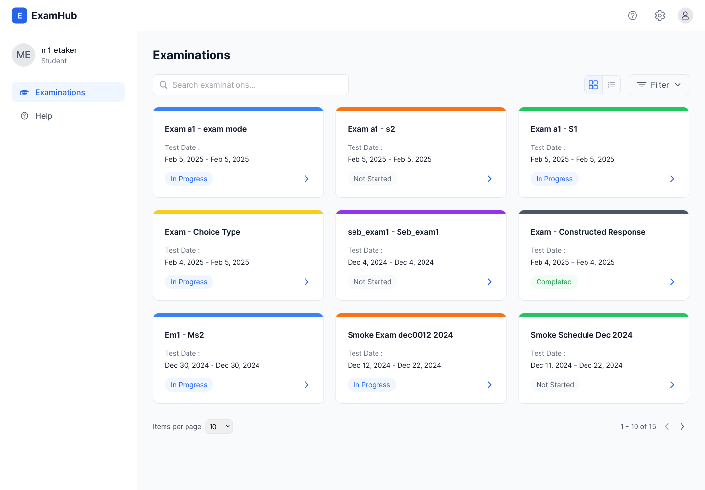 Student Exam Dashboard By Srinivas Veeraboina On Dribbble