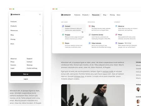 Mobile Menu designs, themes, templates and downloadable graphic ...