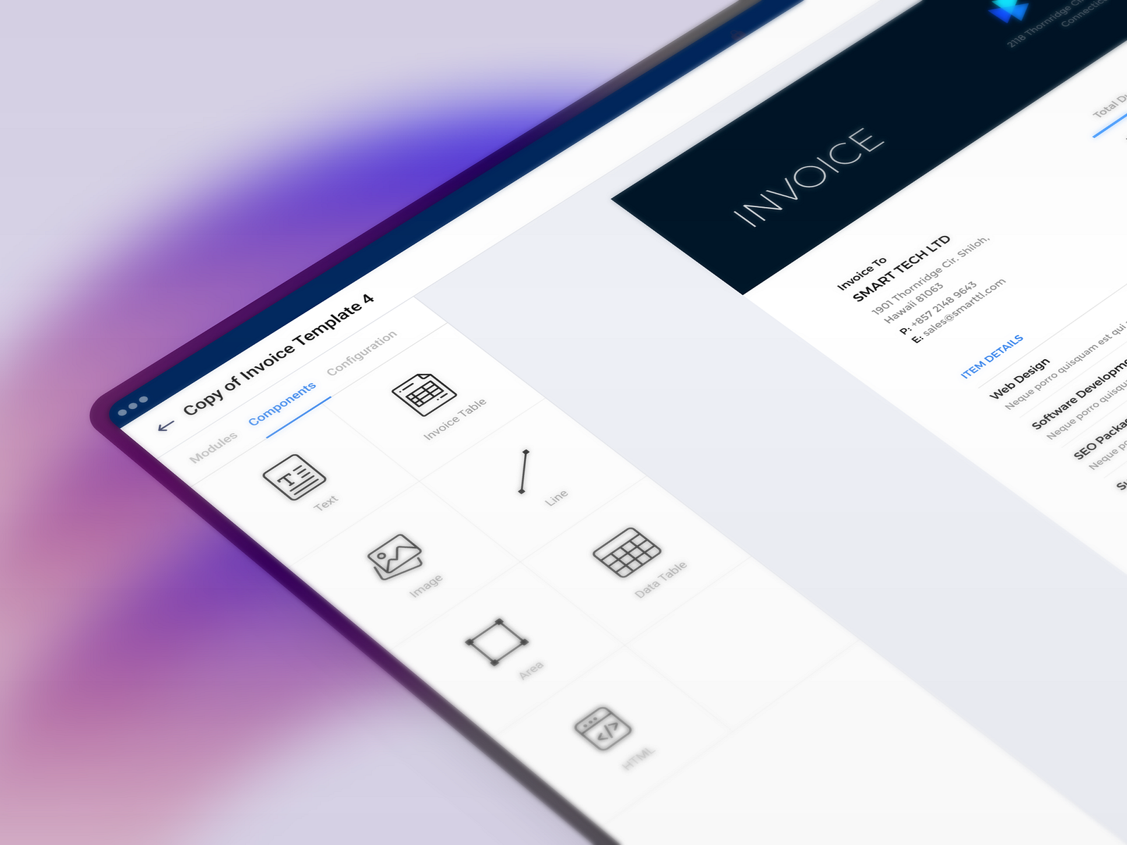 Invoice Builder by Nayon Debnath Dipu on Dribbble