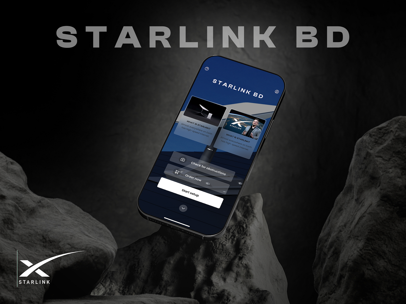 Starlink Network Mobile App UI Design by Gm Rayhan kabir on Dribbble