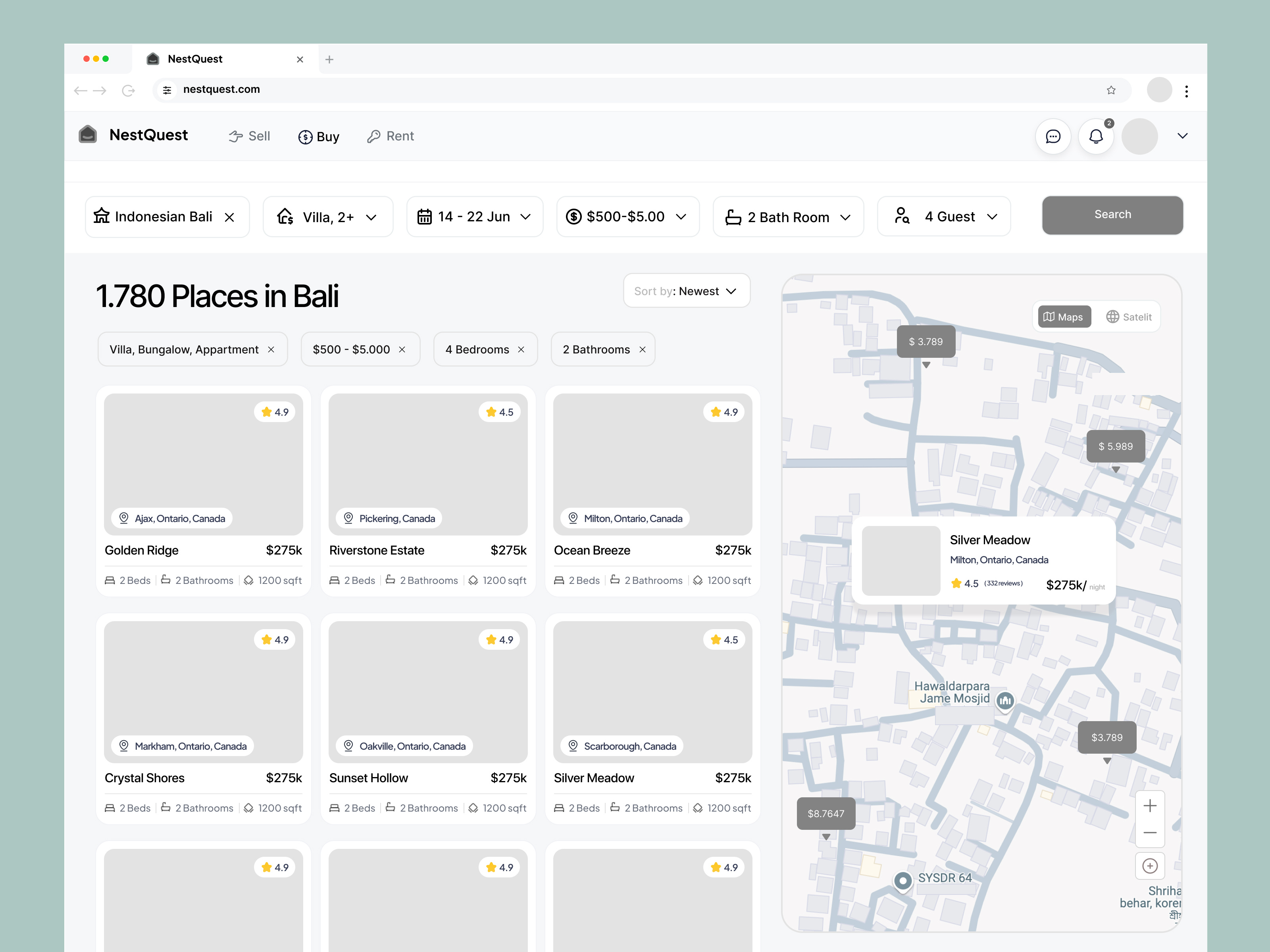 Real Estate Dashboard by Junaki 🌸 on Dribbble