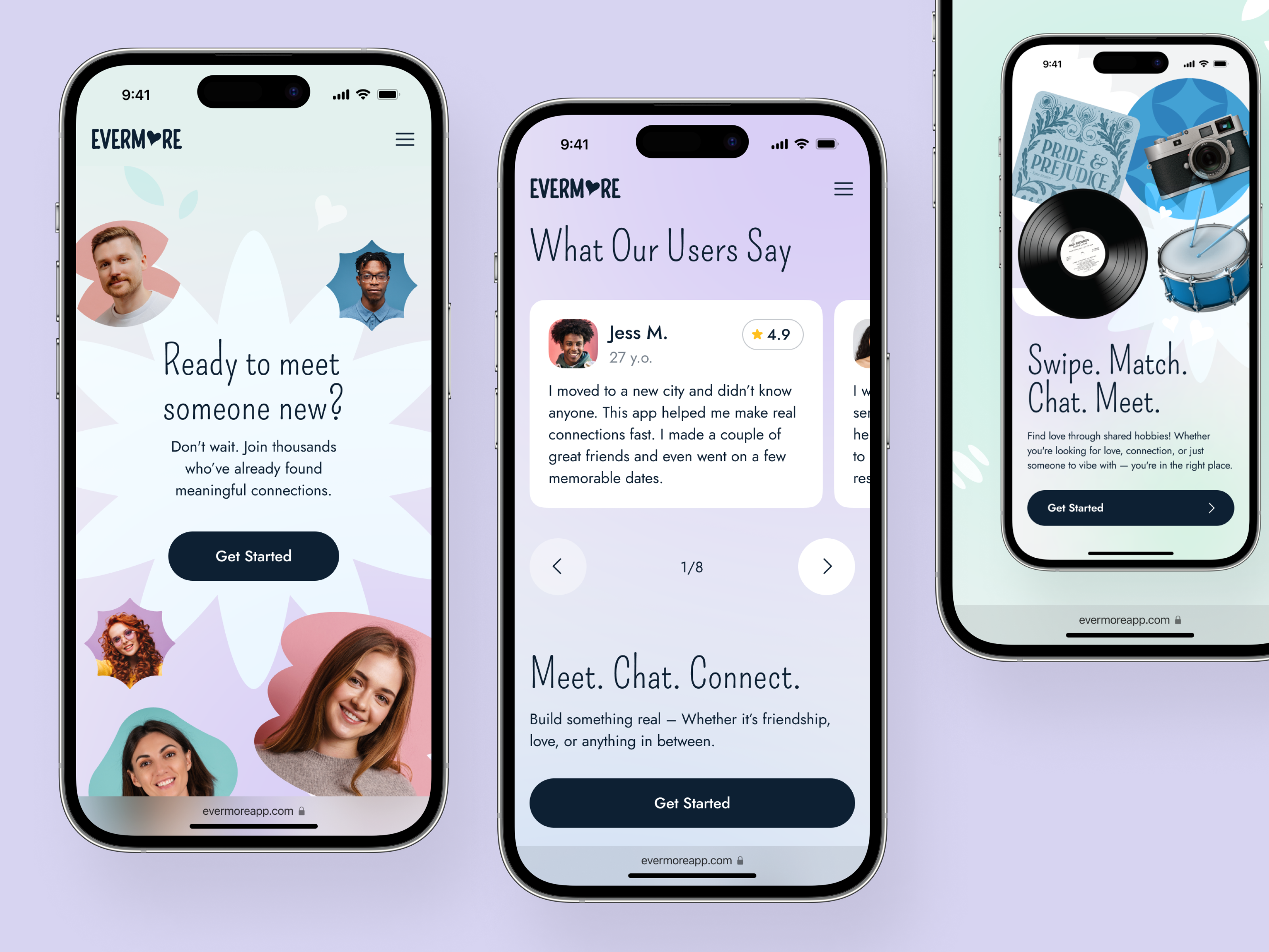 Dating Mobile Website UI Design by Ronas IT | UI/UX Team on Dribbble