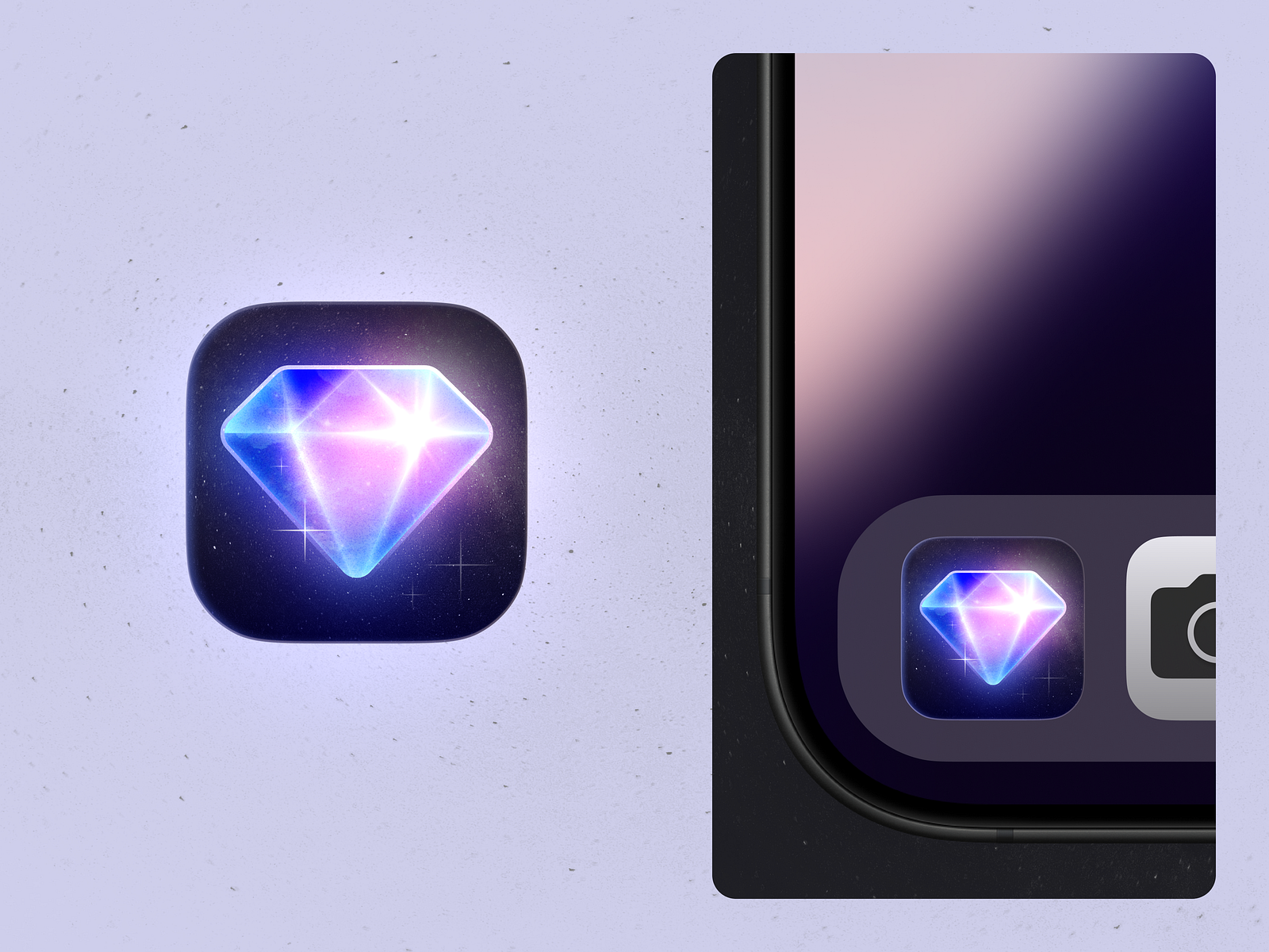 Shiny Diamond App Icon 💎 by Aymeric Delpeuch on Dribbble