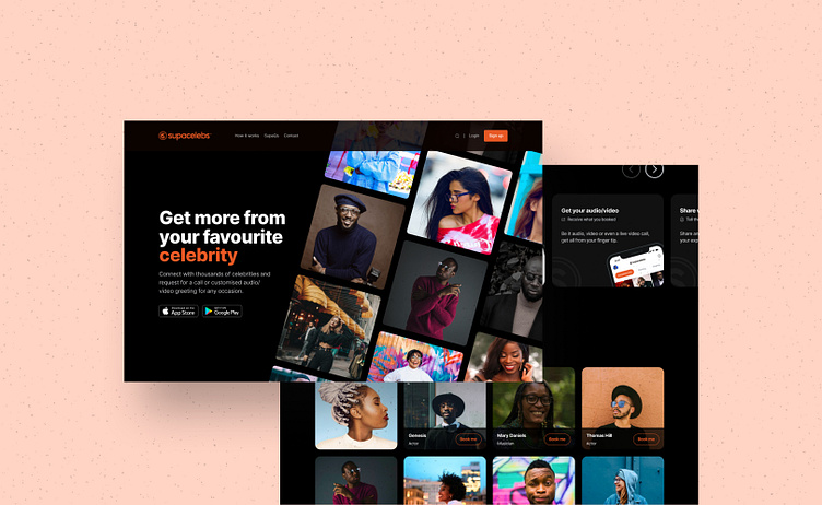 Website Design - Social/Entertainment by hollahdaniel on Dribbble