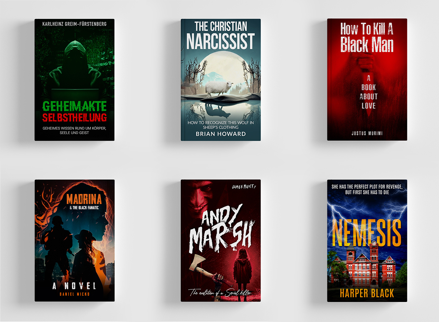 Crime Thriller Book Cover Folio by Nishat Tasnim Maria on Dribbble