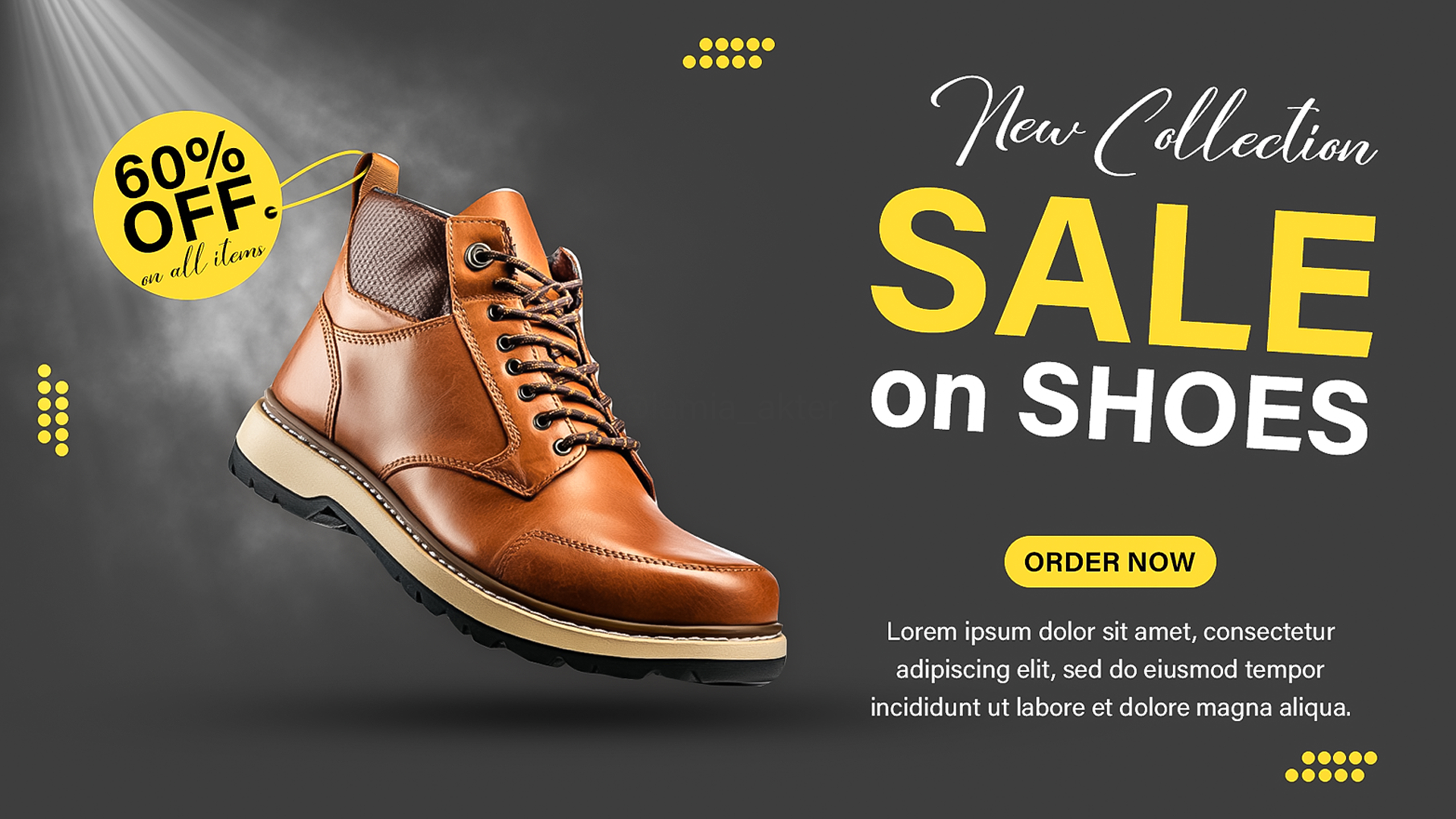 Shoe Sale Banner Design – Bold, Clean & Eye-Catching by Lamia Akter on ...