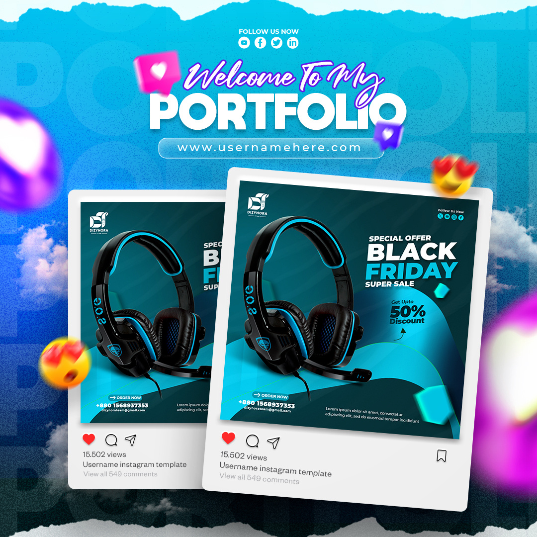 Black Friday Gaming Headset Banner – Bold & High-Impact Sales. by ...