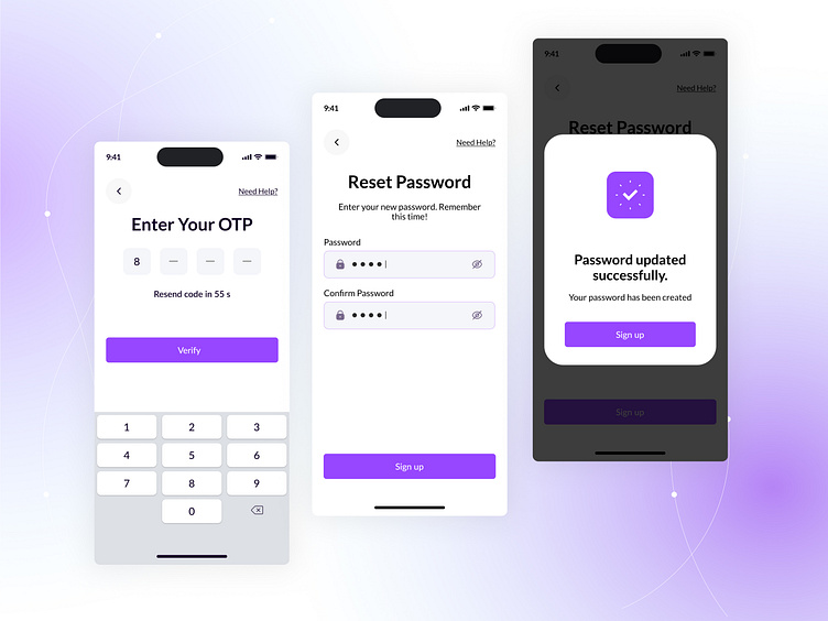 Password Reset Flow UI by Sohel Rana on Dribbble