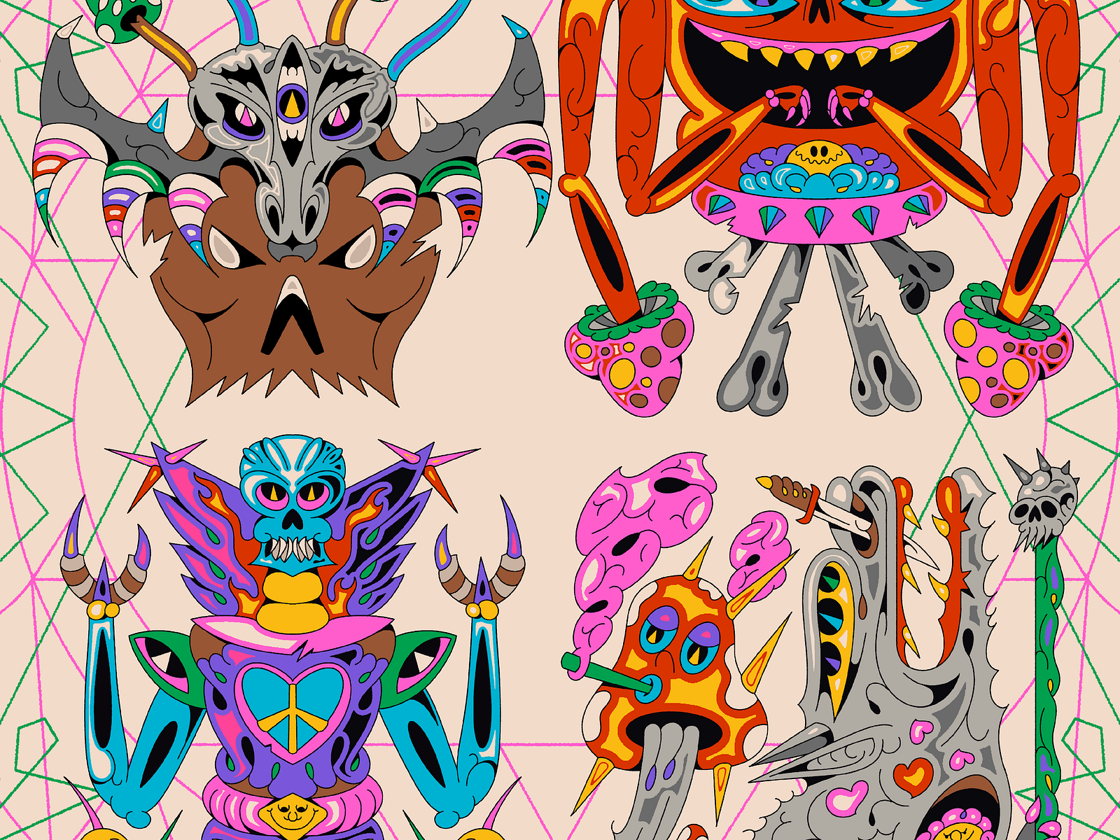 STRANGE CREATURES by Fauzi Andreawan on Dribbble