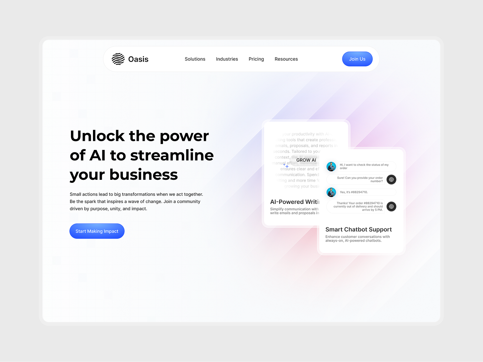 Minimal Hero section by Faisal Ahmed on Dribbble