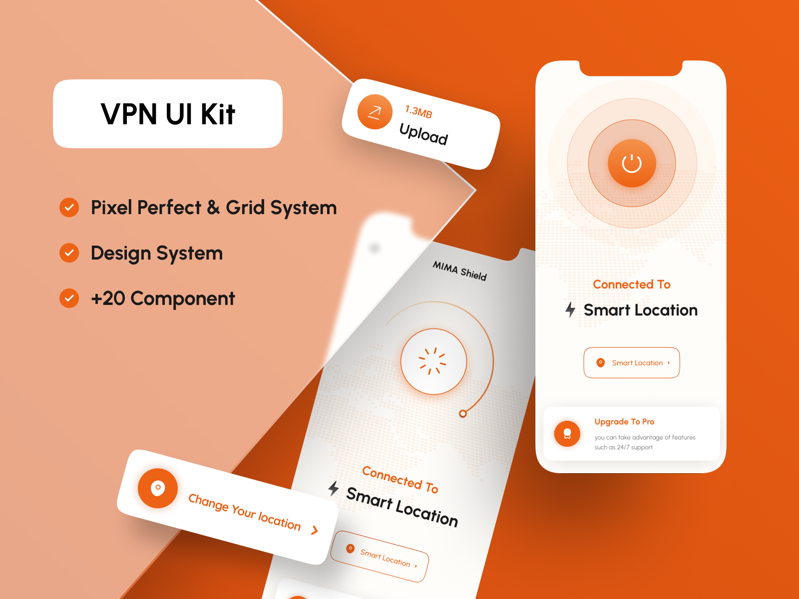 VPN Ui Kit | Mobile App — UX/UI Design by Vinay Kumar on Dribbble