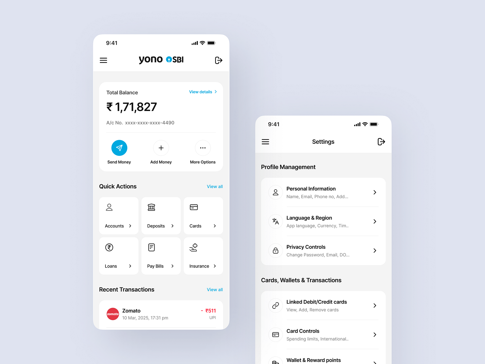 Banking App UI Design by Gaurav singh on Dribbble
