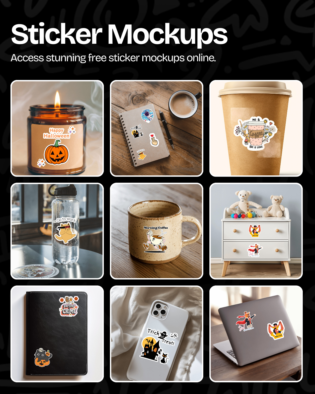 Free Sticker Mockup by Zaheer Ansari on Dribbble