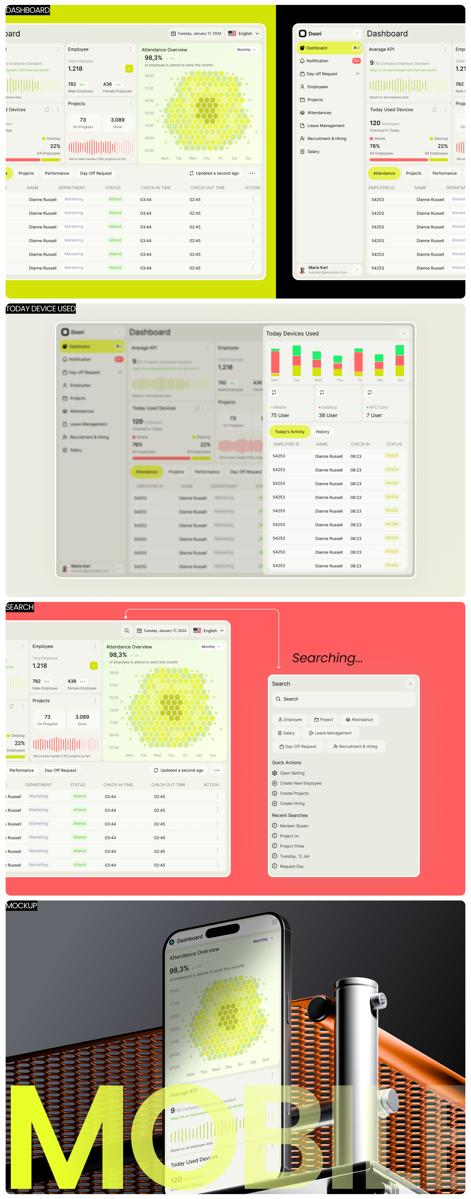 Day - Off Request - Dashboard by Rakibull Hassan on Dribbble