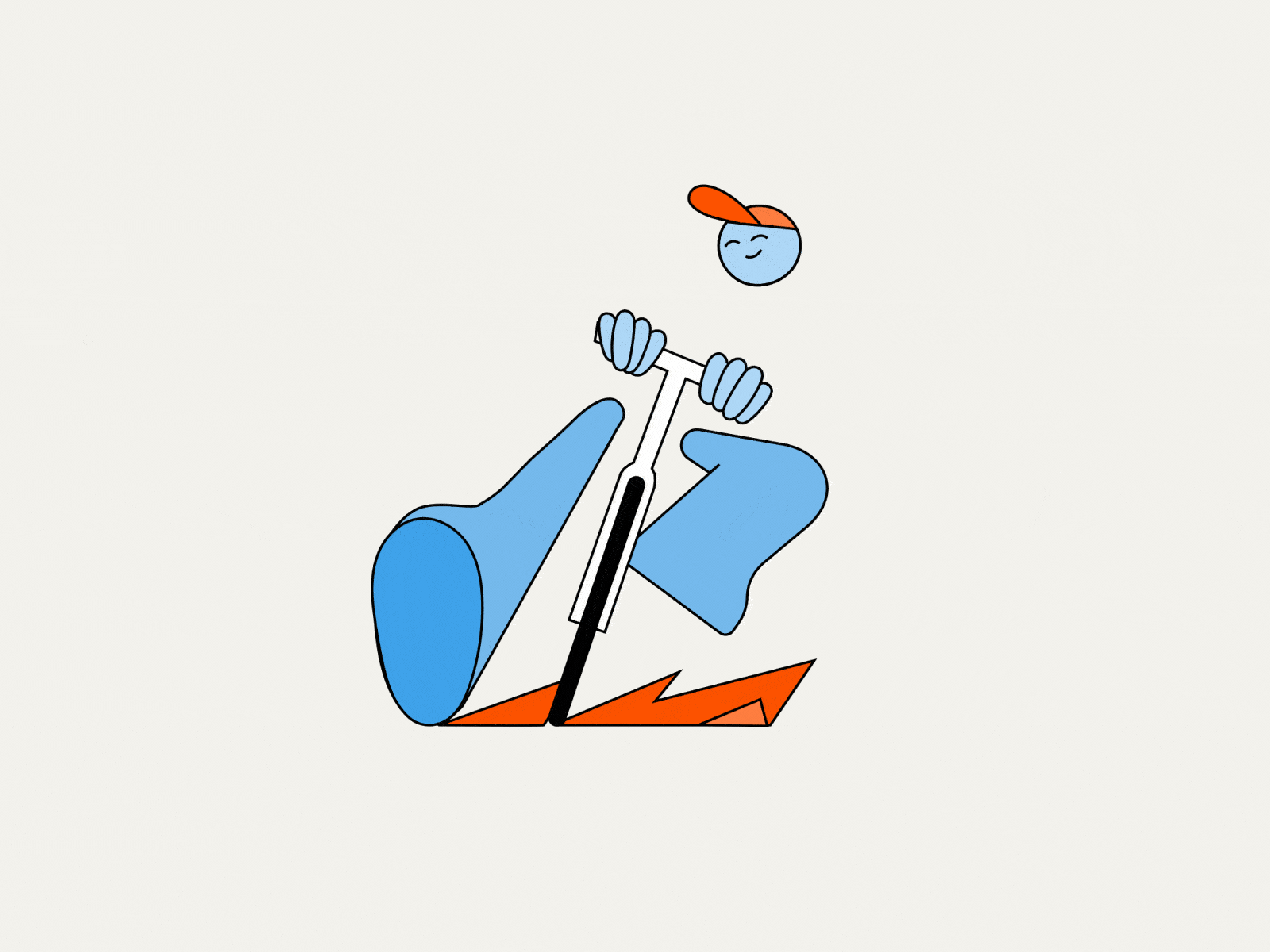 Strava illustration biker by ILLO on Dribbble