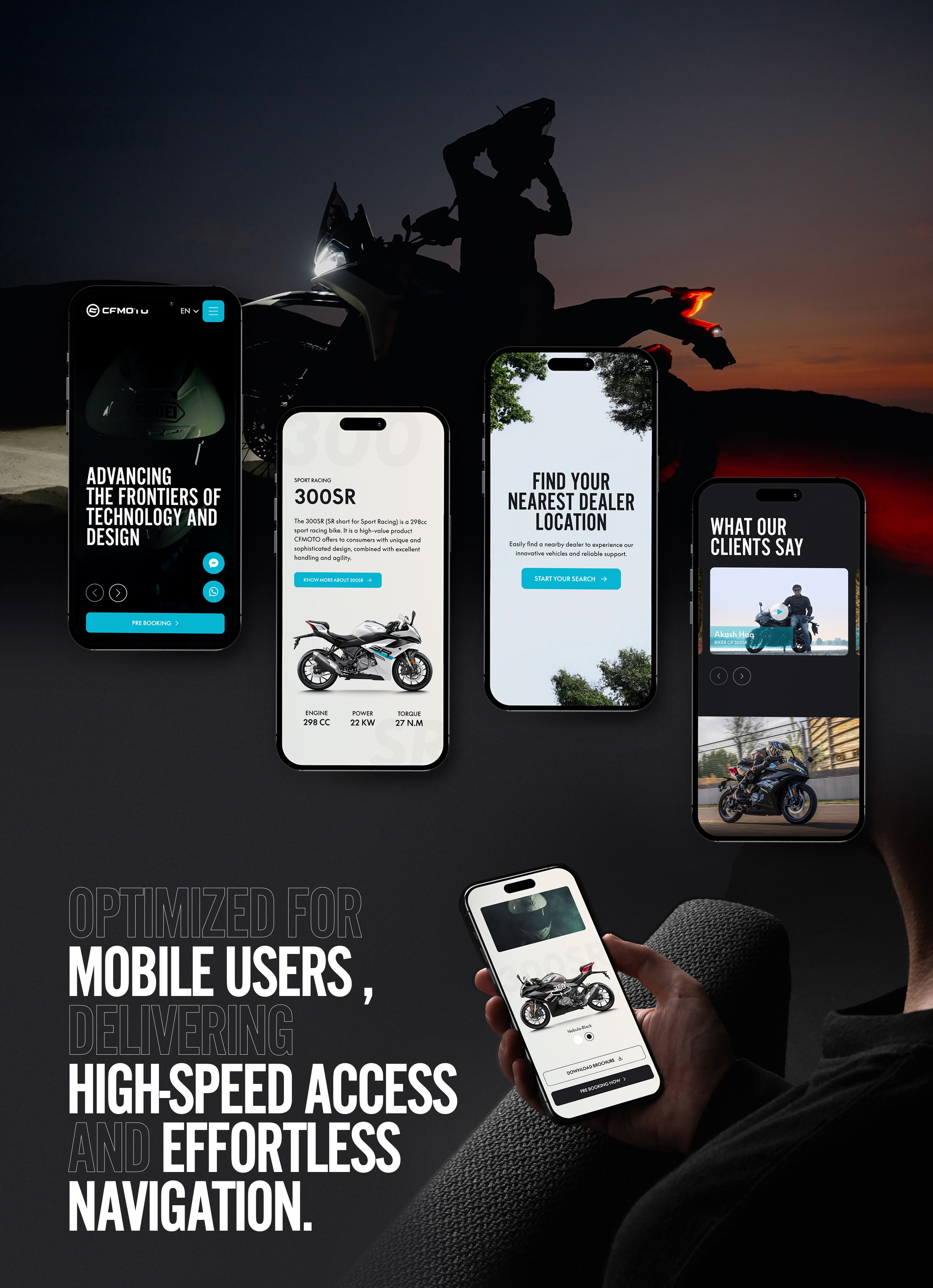 CF Moto Website Design | Motorcycle UI/UX Case Study by Dcastalia ...