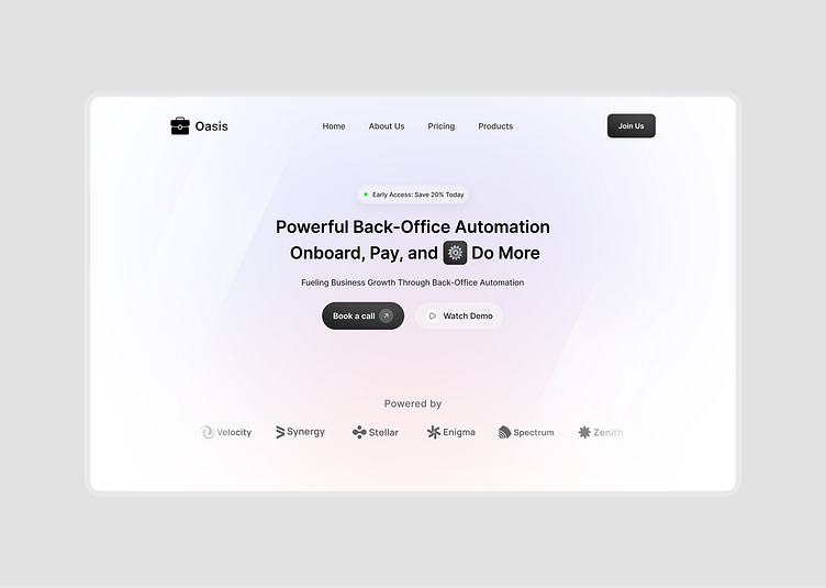 Minimal Hero Section Design by Faisal Ahmed on Dribbble