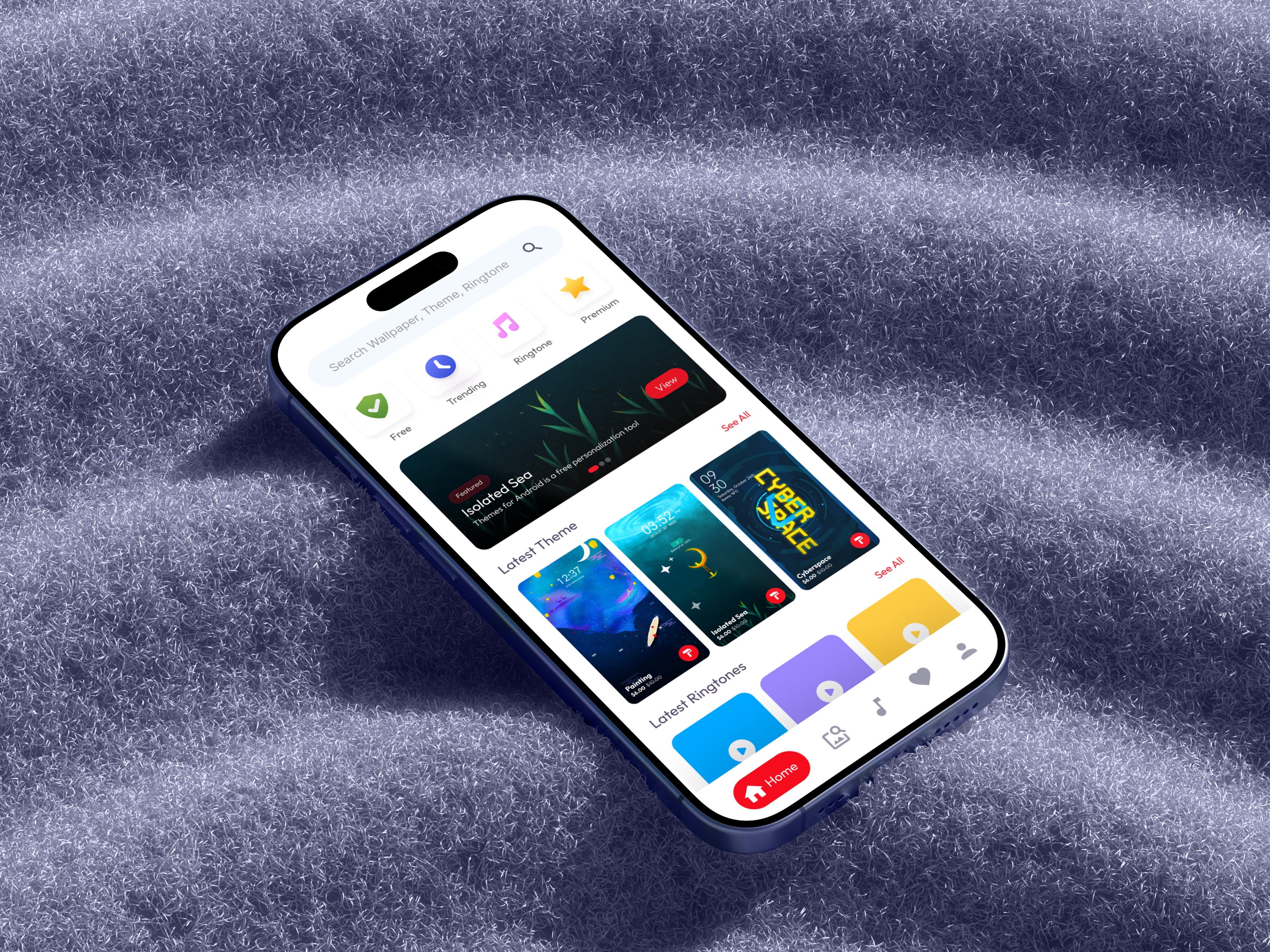 Theme Store App UI - Minimal & Bold White Interface by Asiq M. for ...