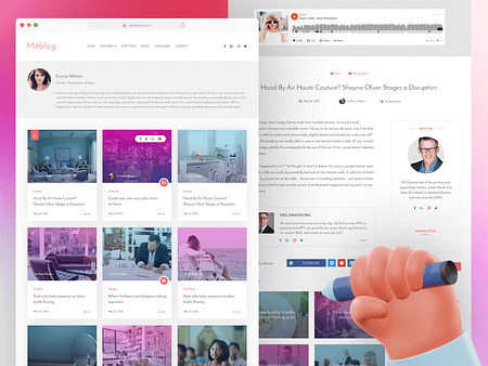 Blog UI designs, themes, templates and downloadable graphic elements on ...